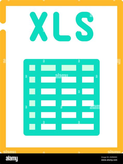 Xls File Format Document Color Icon Vector Illustration Stock Vector Image And Art Alamy
