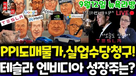 미국주식ppi생산자물가전기차 에너지 바이오 인공지능 반도체테슬라 엔비디아 구글 애플 아마존 메타 마이크로소프트 팔란티어