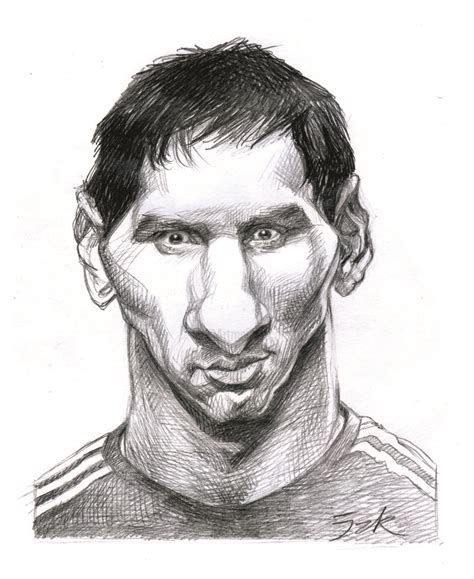 Lionel Messi Drawing Art