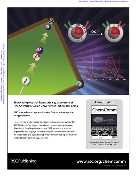 Pdf Fret Spectral Unmixing A Ratiometric Fluorescent Nanoprobe For Hypochlorite