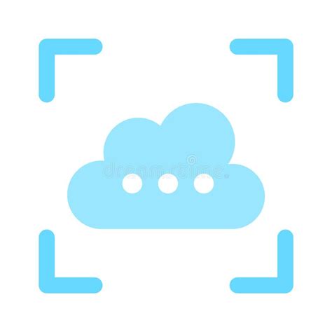 three dots on cloud showing concept icon of cloud menu stock vector