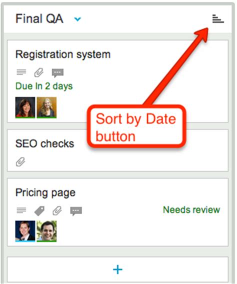 Sorting By Date Get More Done With Kerika