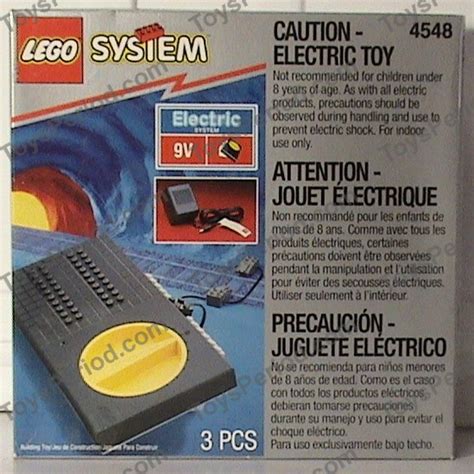 Lego 4548 Electric Train Transformer With Speed Regulator Set Parts List