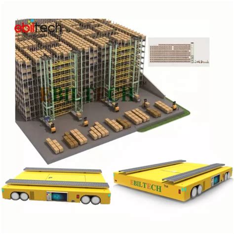 Ebiltech Automated Storage And Retrieval System Smart Robot Four Way Shuttle Rack System Four