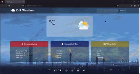 Anandhu R On Linkedin Weatherapp Html5 Css3 Bootstrap5
