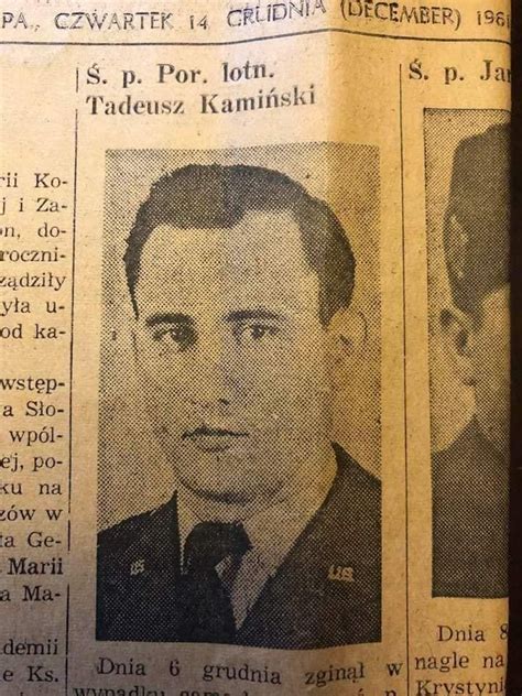 Thaddeus Edward Thad” Kaminski 1934 1961 Find A Grave Memorial
