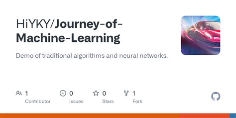 Github Hiykyjourney Of Machine Learning Demo Of Traditional Algorithms And Neural Networks
