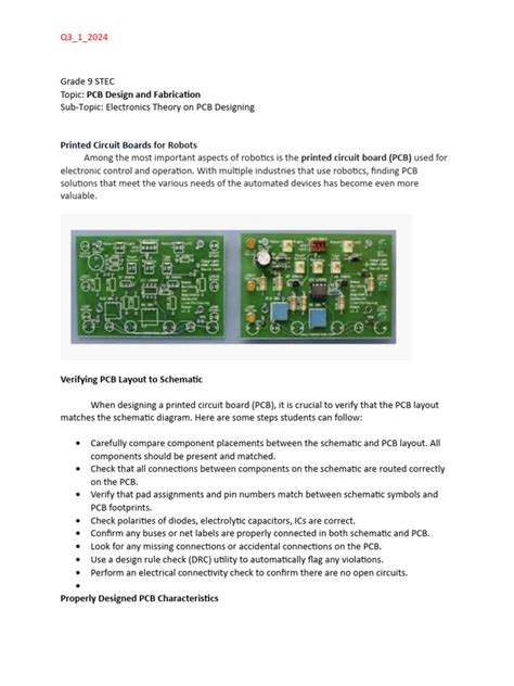 Tle Grade 9 Pcb Pdf Printed Circuit Board Electronic Circuits