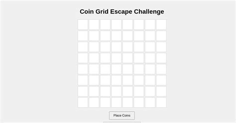 Coin Grid Escape Challenge