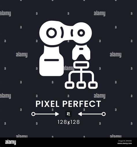 Process Automation White Solid Desktop Icon Stock Vector Image Art Alamy