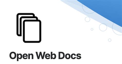 Introducing Open Web Docs
