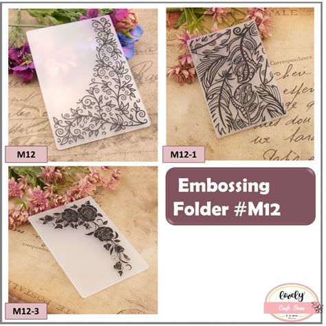 Jual M12 Embossing Folder Emboss Folder Daun Leaves Vines 14 10cm Untuk Dekorasi Kartu