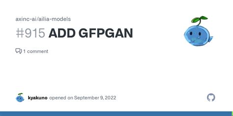 ADD GFPGAN Issue Axinc Ai Ailia Models GitHub