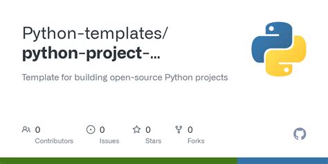 Github Python Templatespython Project Template3 Template For Building Open Source Python