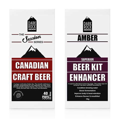 Dark Rock Session Canadian Craft Beer Enhancer Extract Beer Kit