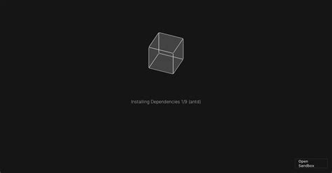 Antd Reproduction Template Codesandbox