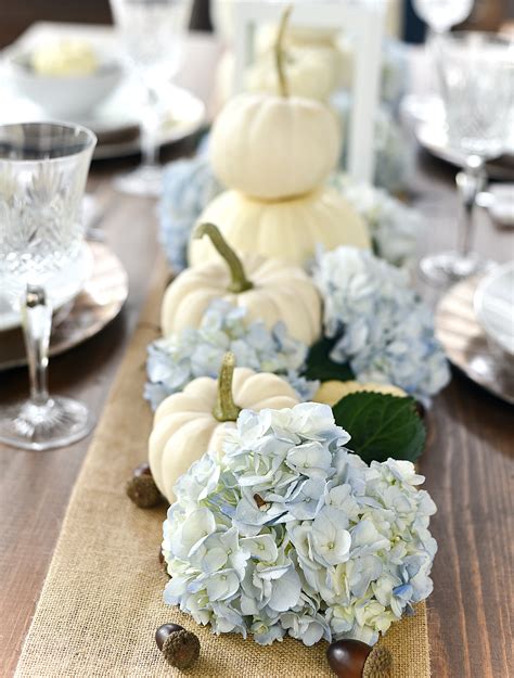Hydrangea Table Arrangements