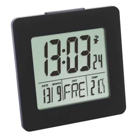 Digital Radio Controlled Alarm Clock With Temperature Tfa Dostmann