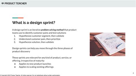 Masterclass Design Sprints — Product Teacher