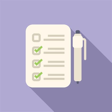 Premium Vector Checklist Concept Illustration With Pen
