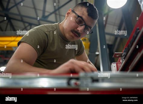 U S Air Force Senior Airman Zachary Flores 48th Component Maintenance