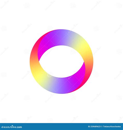 Color Ellipse Gradient Abstract Geometric Art Digital Technology Background Vector