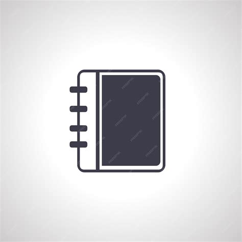 Premium Vector Notepad Icon Textbook Icon