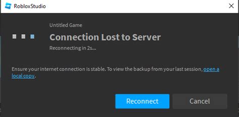 Connection Lost To Server Whenever I Join To Edit My Place Platform