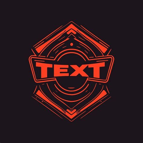 Premium Vector A Red And Orange Logo With The Word Text In The Middle