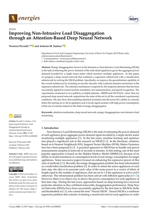 pdf improving non intrusive load disaggregation through an attention