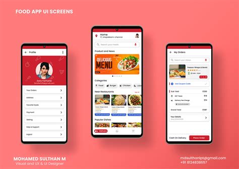 Food App Ui Screen On Behance