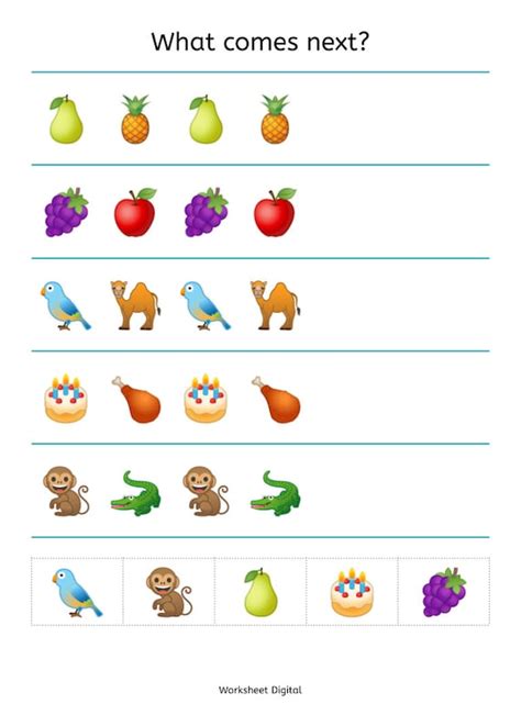 Free Pattern Abab Worksheet Download Free Pattern Abab Worksheet Png Images Free Worksheets On