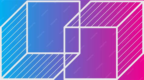 Premium Vector Abstract Cube Modern Background With Gradient Design Template