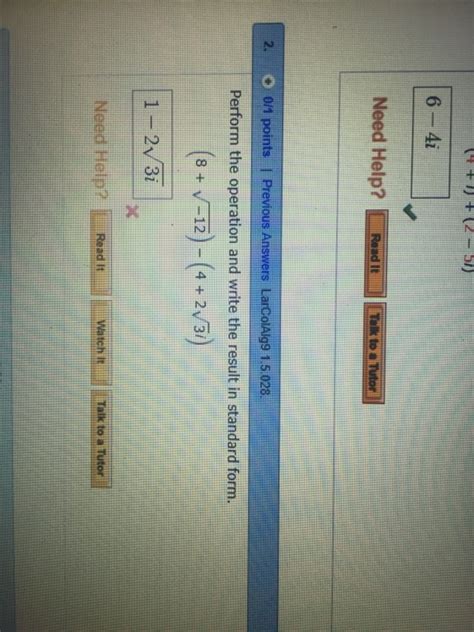 Solved Perform The Operation And Write The Result In