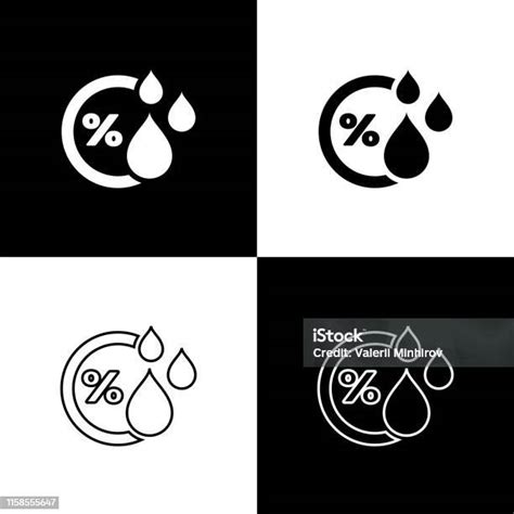 흑백 배경에서 격리된 습도 아이콘 격리 아이콘을 설정합니다 날씨와 기상학 온도계 기호 벡터 일러스트레이션 0명에 대한 스톡 벡터 아트 및 기타 이미지 Istock