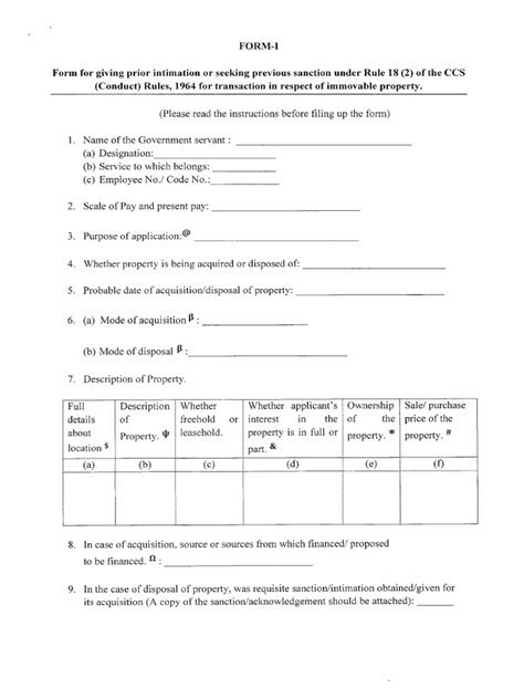 Form I Transaction Of Immovable Property Standard Forms 20200804171038 Pdf Property Ownership