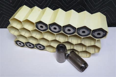 Vintage Ibm 3850 3851 Mass Store Honeycomb And 10 Cartridges Ineedths