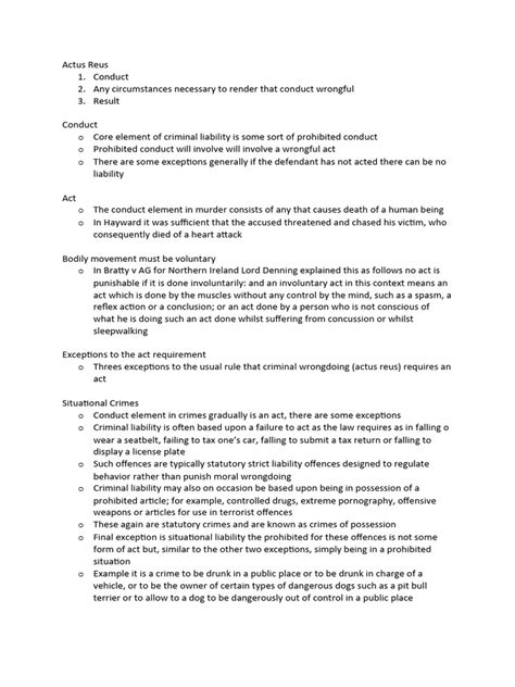 Actus Reus Pdf