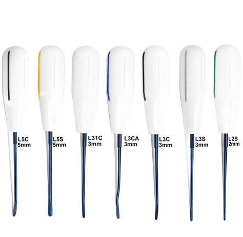 Set Of 7 Root Tip Extraction Luxating Elevators Oral Surgery Tooth