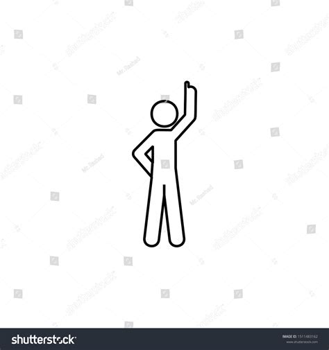 Man Finger Person Icon Element Man Stock Illustration Shutterstock