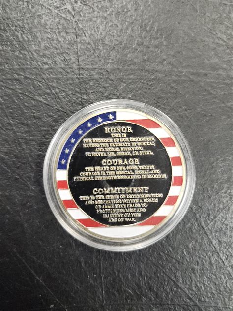 Marine Corps Core Values Challenge Coin Usmc Challenge Coin Amazing