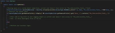 Salesforcedevelopment Apexcode Fieldlevelsecurity Dataprotection