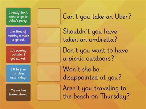 S2 Adults We3 U8 Negative Questions Match Up S2 Adults We3 U8 Negative Questions Match Up