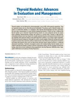 Thyroid Nodules Advances In Evaluation And Management Thyroid Nodules Advances In Evaluation