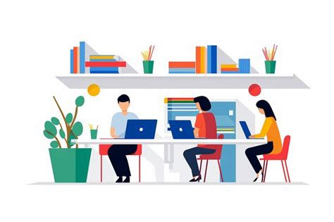 Premium Photo Modern Class Room Flat Design Vector Illustration