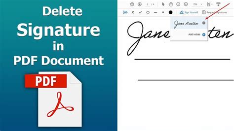 how to delete signature from pdf document fill and sign using adobe