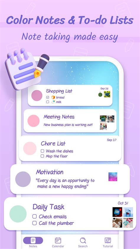 Color Notes With Lock To Do For Iphone Download