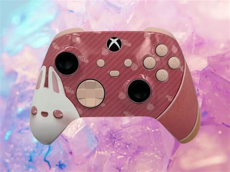 Custom Designed Pink Bunny Xbox Series Xs And Pc Controller