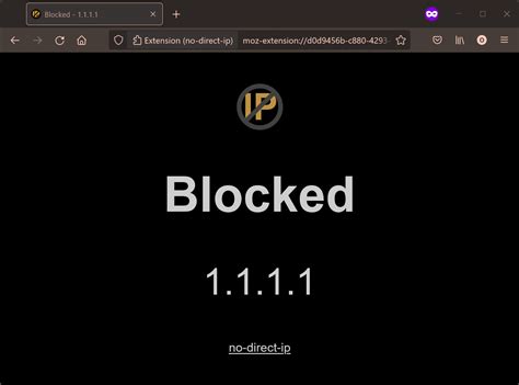 GitHub OllieJC No Direct Ip Browser Extension To Block Directly Entered External Or Public
