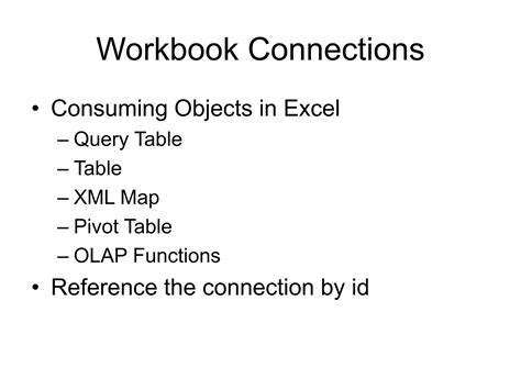 Spreadsheet Ml Subject Workbook Connections Ppt